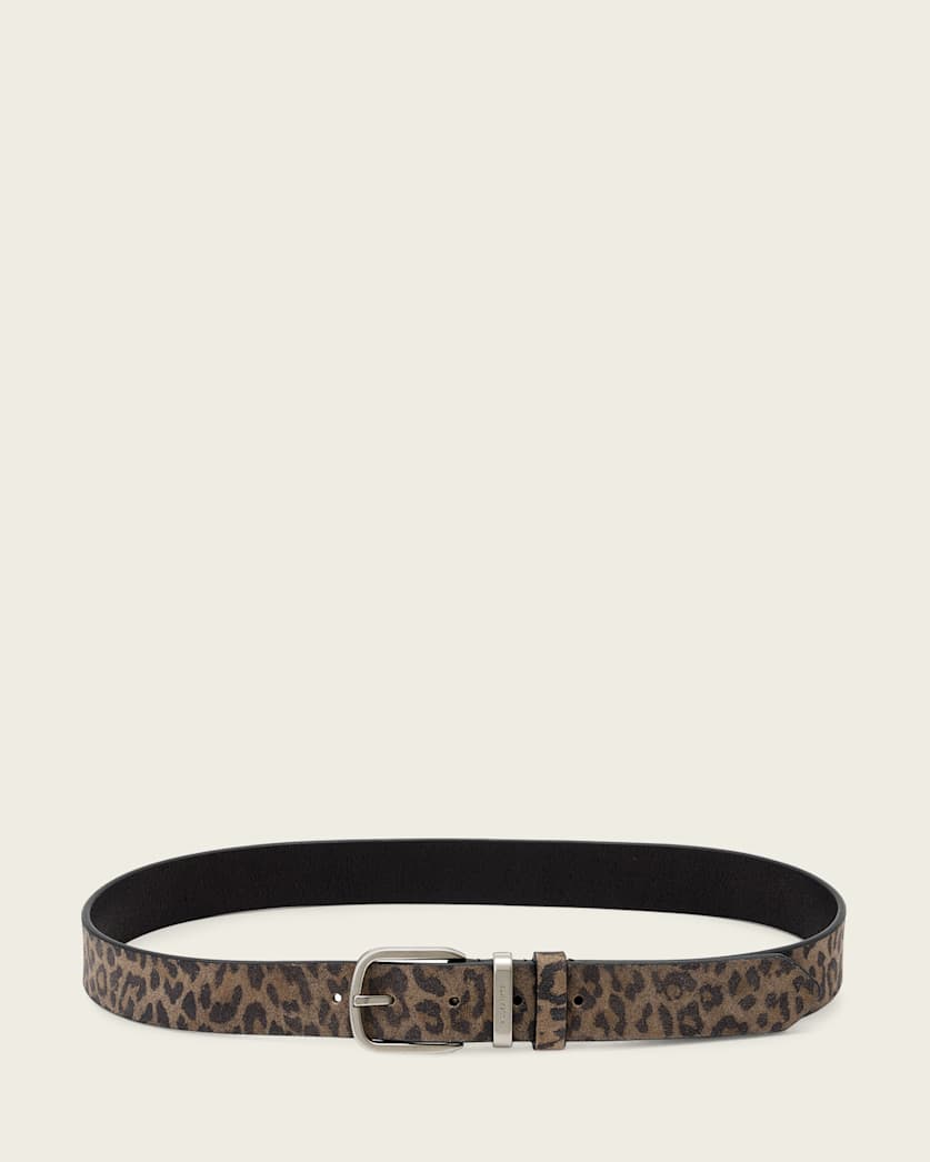 Owen Suede Belt Tan | ALLSAINTS Canada